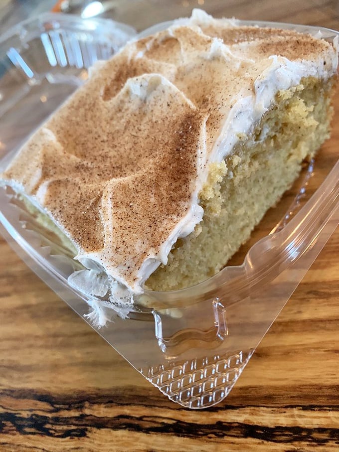 Snickerdoodle cake that makes you wonder why anyone bothers with birthday candles when the cinnamon-sugar topping already looks like celebration.