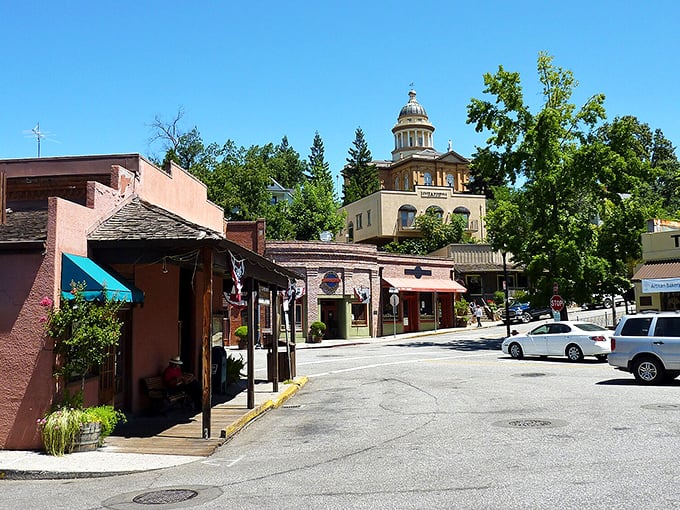 Auburn's historic buildings stand proud against blue skies, offering small-town living with big-time character.