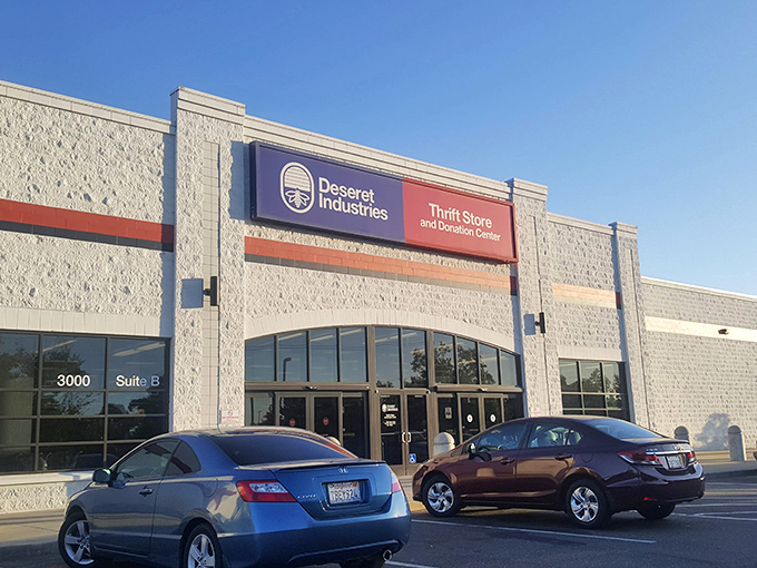 Deseret Industries' modern storefront hides a wonderland of organized chaos that would make any thrifter's heart race.