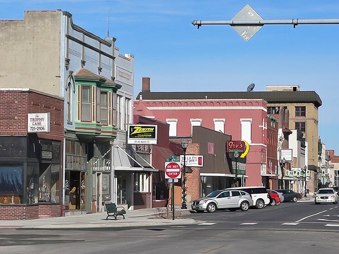 Fremont's Burlington Avenue features colorful storefronts and local businesses where shopkeepers still remember your name and your budget.
