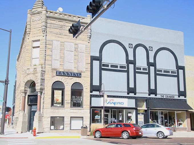 This corner building in Holdrege has probably been the site of countless community gatherings and morning coffee conversations.