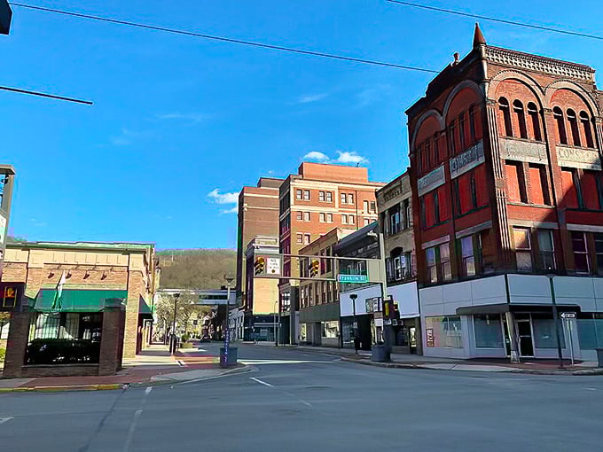 Johnstown's downtown street scene shows off the architectural heritage that makes this affordable mountain town so charming.
