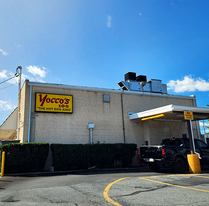 That distinctive pink roof is like a beacon for the hot dog faithful. Yocco's has been Allentown's comfort food headquarters for generations.