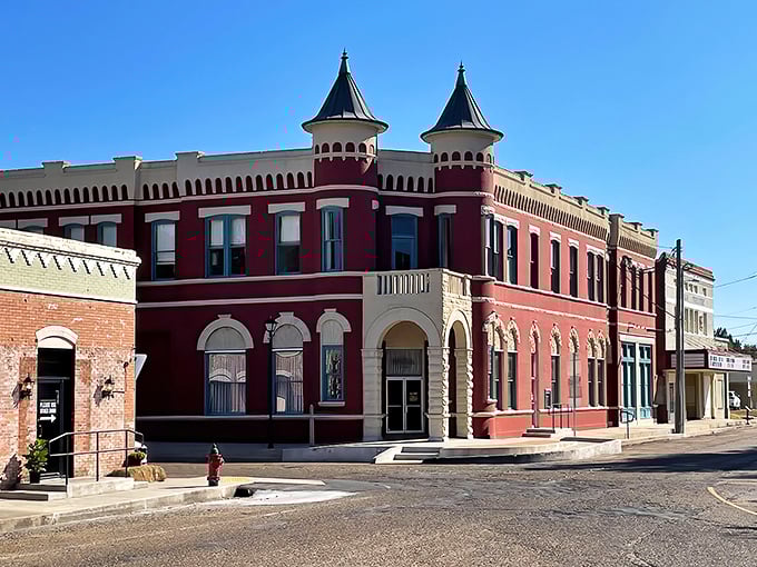 Abbeville's streets and historic buildings create a postcard-perfect scene that feels frozen in a gentler time.