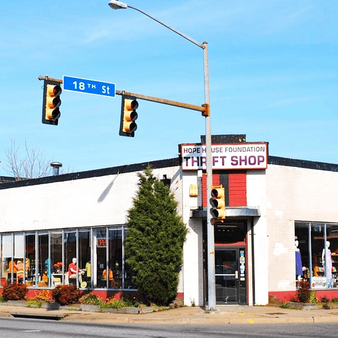 Corner locations often hold the best secrets - this intersection of 18th Street hides real gems.