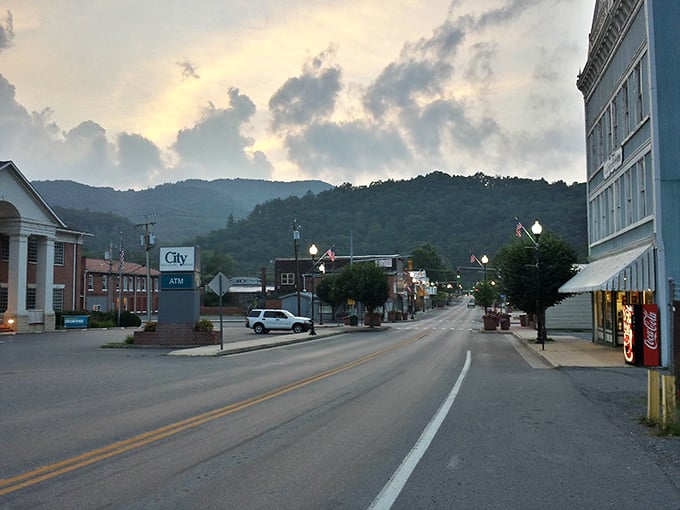 The mountains cradle Marlinton like protective parents, creating a peaceful backdrop for the everyday drama of small-town life.