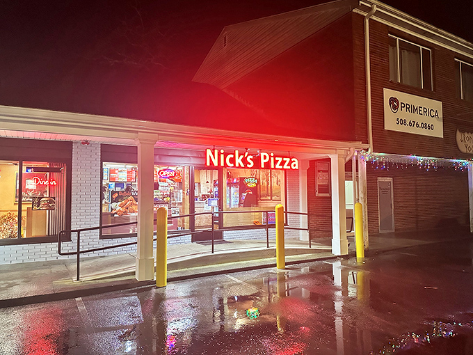 The simple storefront hides pizza greatness within. Nick's proves you should never judge a pizza by its building's cover!