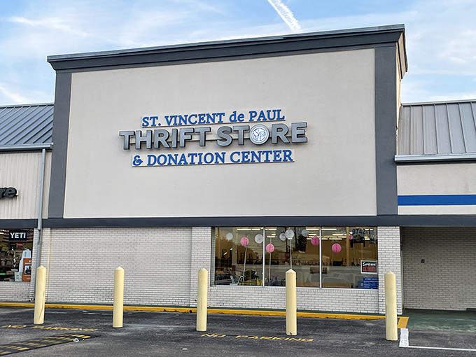 The clean lines and professional signage hint at the well-organized bargain wonderland waiting inside.