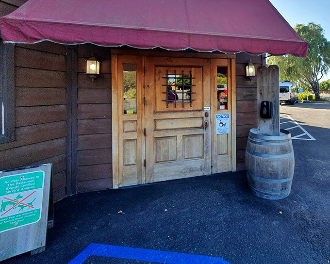 This modest doorway leads to oak-fired delights that made wine lovers and movie fans alike make pilgrimages to Buellton.