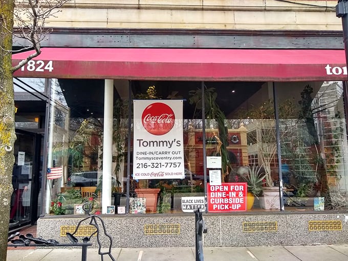 Tommy's iconic red awning and plant-filled windows welcome hungry visitors to this Cleveland Heights institution, where comfort food meets healthy eating.