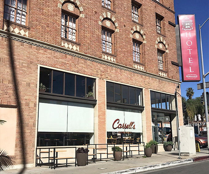 Nestled in the historic Hotel Normandie, Cassell's brick facade promises burger nirvana without pretension. Classic simplicity at its finest.