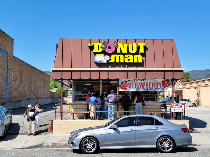 The pilgrimage site that launched a thousand diets. A humble brown building on Route 66 where donut dreams come true.