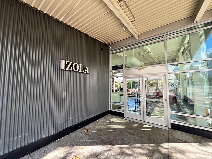 IZOLA's sleek glass-fronted exterior in San Diego's East Village is like finding a modern art gallery dedicated to carbohydrates.
