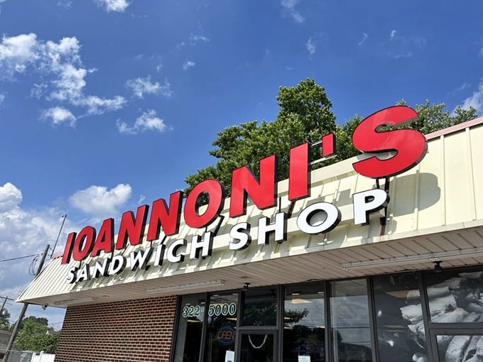 That iconic red signage isn't just a logo—it's a beacon of hope for the sandwich-deprived masses of Delaware.