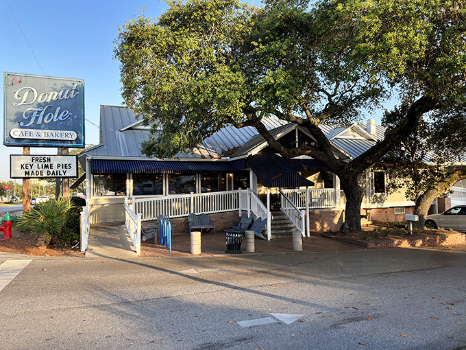 The sign says it all – fresh key lime pies made daily. In Florida, that's not just breakfast, it's practically a constitutional right.