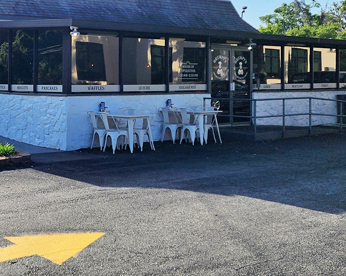 The humble exterior of Grumpy's belies the breakfast magic happening inside. Don't let the name fool you—only the food is seriously worth getting grumpy over.