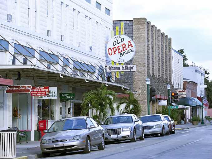Downtown Arcadia dazzles with its cotton-candy pink Opera House and pastel-hued historic buildings. Small-town Florida never looked so cinematically perfect.