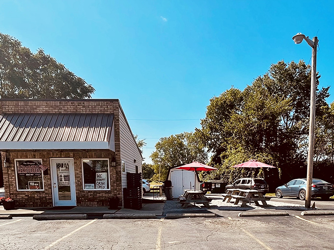 The unassuming brick exterior of Crabill's on Miami Street belies the culinary magic happening inside. Since 1927, this Urbana landmark has been serving slider perfection.