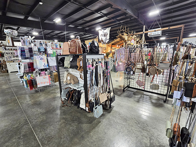 The treasure hunter's paradise awaits! Ohio's Market Berlin stretches before you like a runway of possibilities, each vendor sign a promise of undiscovered gems.