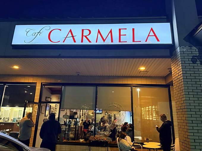 Nestled between a hair salon and other businesses, Café Carmela's unassuming storefront is like that friend who doesn't brag but consistently delivers the goods.