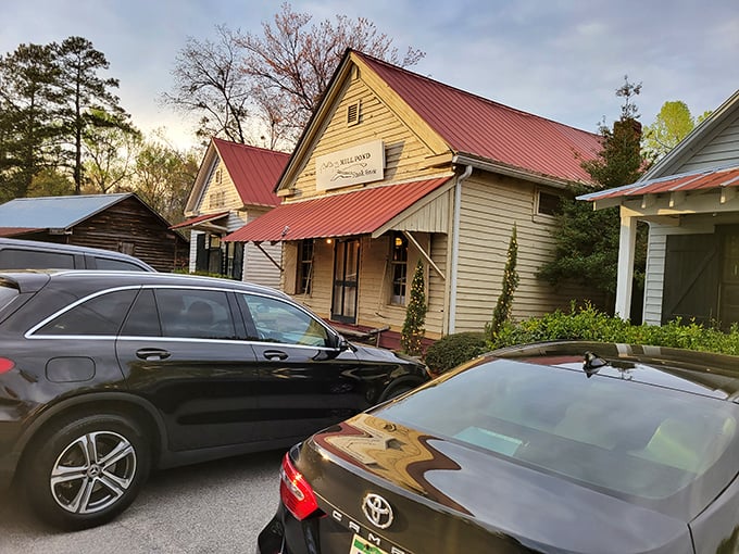 Don't let the humble exterior fool you – this unassuming country building houses culinary treasures that make the winding drive to Rembert absolutely worth it.
