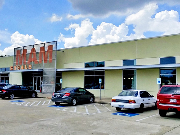 The unassuming exterior of MAM Resale Store belies the treasure trove within. Houston's bargain hunters know this façade is the gateway to thrifting paradise.