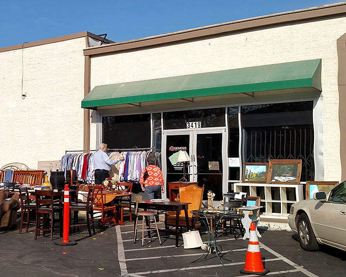 The unassuming exterior hides a treasure trove within, like finding out your quiet neighbor was once a rock star. Bargain hunters, your Mecca awaits!