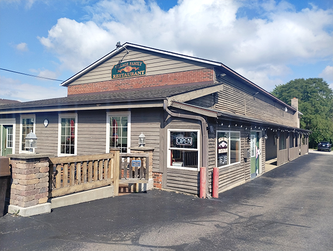 The unassuming exterior of Village Family Restaurant stands as a beacon of breakfast hope in Waynesville, where culinary magic happens behind that humble façade.