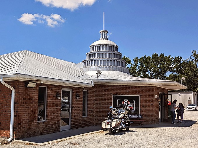 The Capitol dome of barbecue stands proud in Ayden. That silver cupola isn't just architecture—it's a beacon calling hungry pilgrims home.