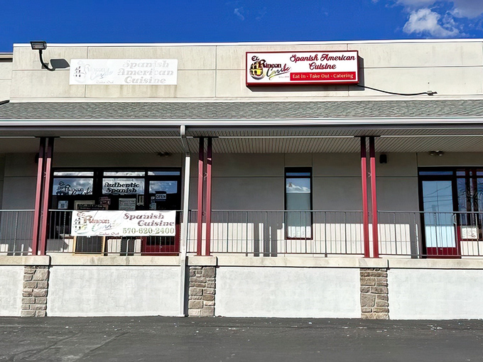 Don't let the strip mall location fool you—this unassuming exterior houses Caribbean flavors that'll transport you faster than any plane ticket.