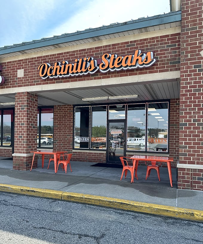 The unassuming brick exterior hides Delaware's sweetest secret – sometimes the best treasures come in modest packages.