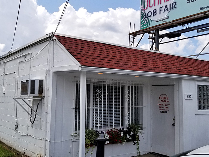 Fred's unassuming exterior might have you driving past, but locals know this humble white building houses breakfast greatness worth turning around for.