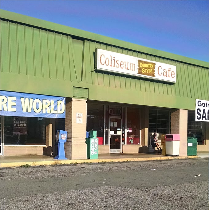 The unassuming green exterior hides a Southern food paradise – like finding a diamond ring in your grandma's sock drawer.
