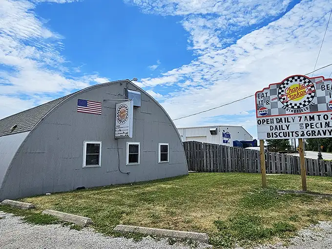 The unassuming Quonset hut exterior of Charlie Parker's might make you wonder if your GPS has betrayed you. Trust it—breakfast nirvana awaits inside.