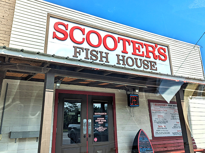 The sign says it all—quick service, fresh seafood, no pretense. Some of the greatest culinary treasures come in the most unassuming packages.