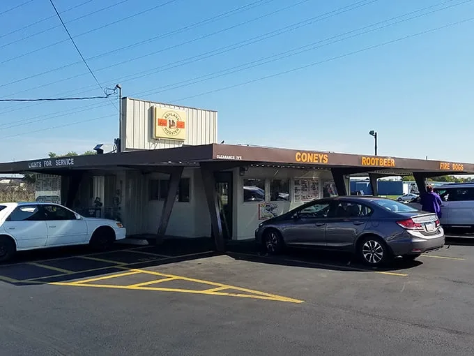 The neon promise of "HOMEMADE ROOT BEER" glows like a beacon for road-weary travelers. This isn't retro by design—it's retro because it never changed.