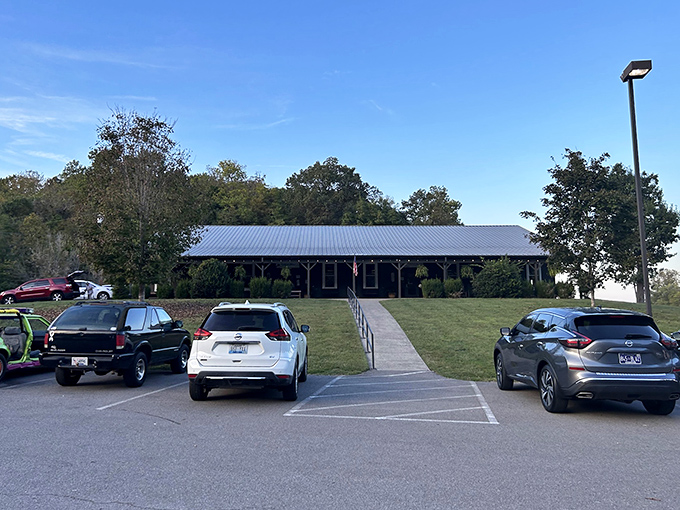 The unassuming exterior of Catfish House stands like a culinary speakeasy – no flashy signs needed when the food speaks volumes.