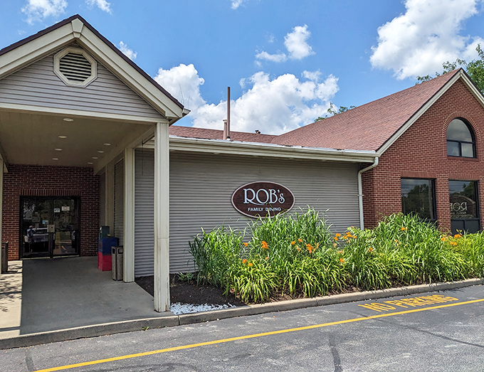 Rob's welcoming exterior might not scream "food paradise," but locals know better—this unassuming brick building houses buffet dreams come true.