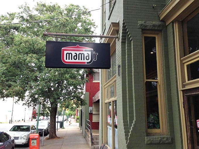 The unassuming green brick exterior of Mama J's belies the culinary treasures within. Like finding a diamond in your grandmother's cookie jar.