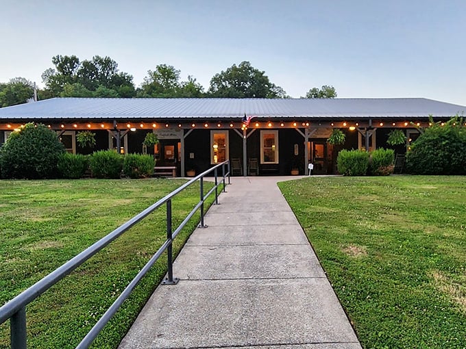 The unassuming exterior of Catfish House stands like a culinary speakeasy – no flashy signs needed when the food speaks volumes.