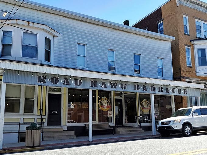 The unassuming storefront of Road Hawg Barbecue in Dillsburg might not scream "barbecue mecca," but the best treasures are often hidden in plain sight.