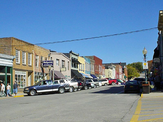 Main Street Weston looks like a movie set, but these historic storefronts are the real deal—no Hollywood magic required.