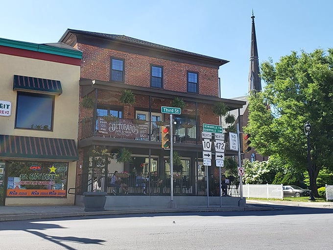 This charming brick facade on Third Street whispers "come inside" with the confidence of a place that's earned its reputation.
