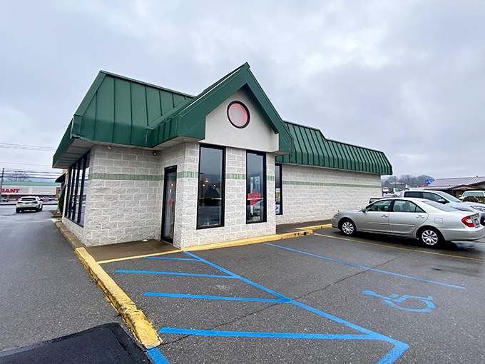 The iconic green roof of Mr. Sticky's beckons like a lighthouse for the hungry. Pennsylvania's temple of sticky bun perfection awaits your pilgrimage.