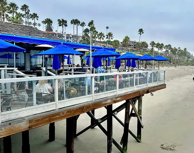 Perched majestically on San Clemente Pier, Fisherman's Restaurant is basically what heaven would look like if angels were really into fresh seafood and ocean views.