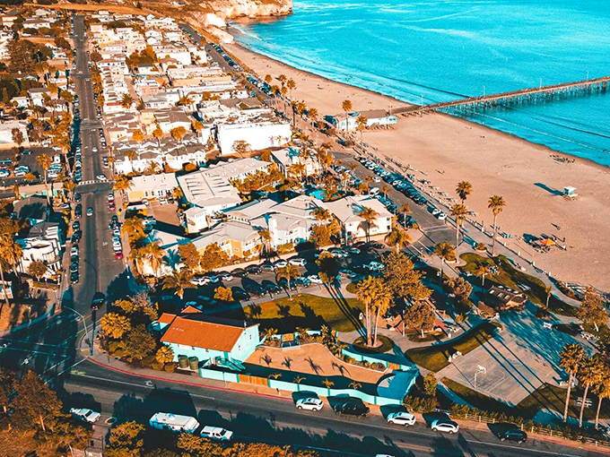 Pismo Beach stretches like nature's own welcome mat, where ocean meets endless California dreams.