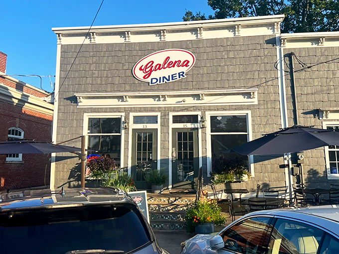 The unassuming exterior of Galena Diner proves that culinary treasures often hide in plain sight. No neon, no gimmicks—just honest-to-goodness good food awaits inside.