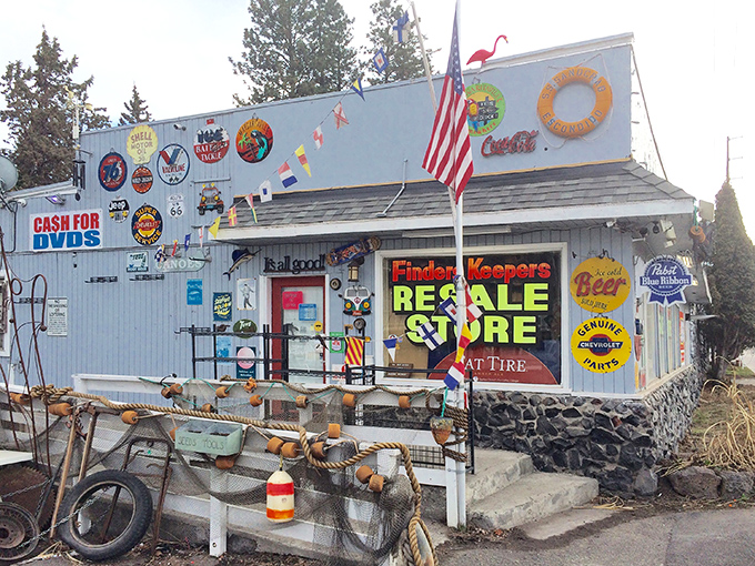 The unassuming exterior of Finders Keepers hides a treasure trove within—like finding the Narnia wardrobe in the middle of Bend.