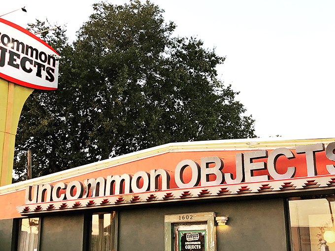 The iconic storefront beckons with retro charm and a promise of treasures within. Austin's time machine disguised as a shop.