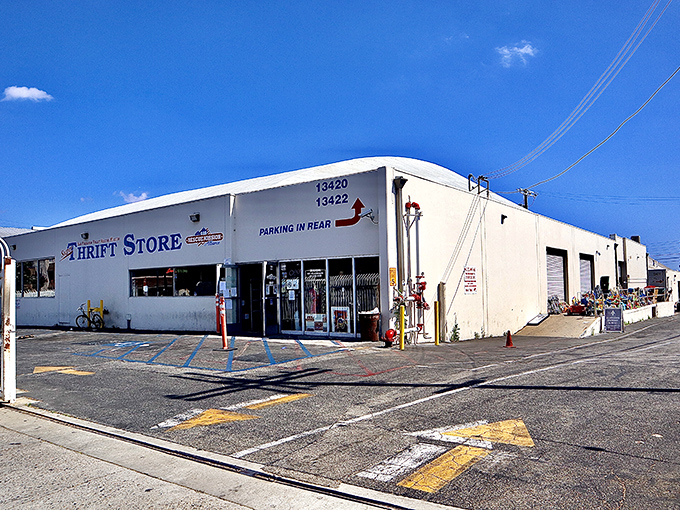 The unassuming exterior of Super Thrift Store belies the treasure trove within. Like finding a $20 bill in last year's winter coat—but better.